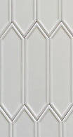 Clayton 3x12 Snow Picket Frame White Ceramic Glossy Tile – LMP Home
